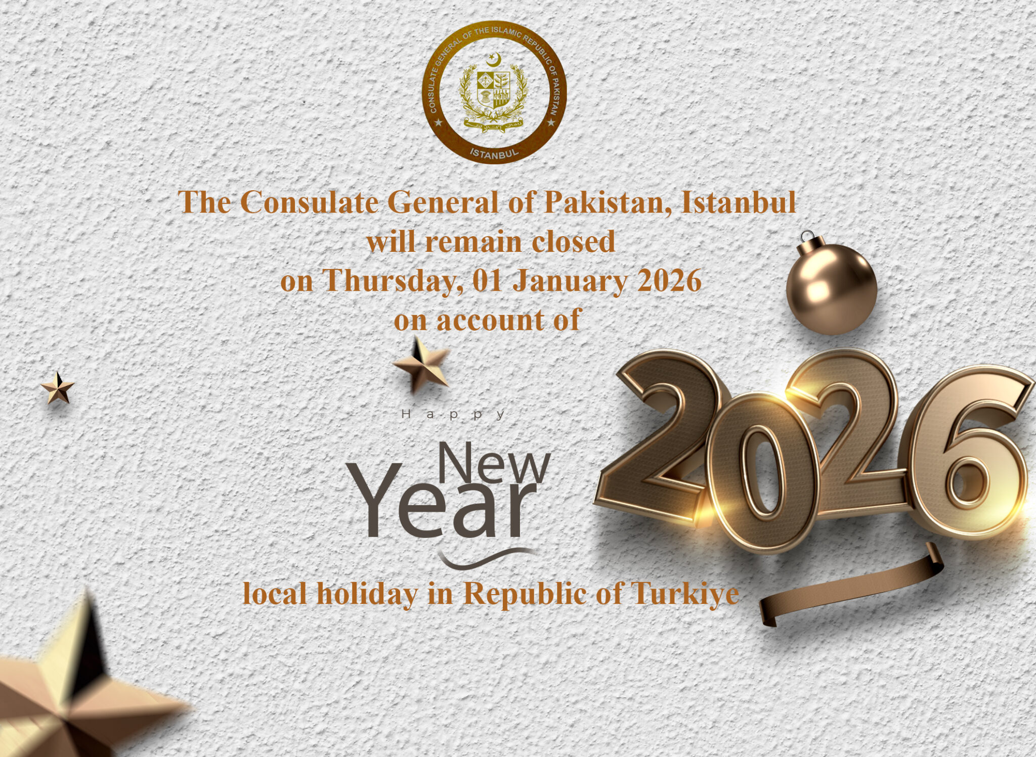 Delivered – Consulate General of the Islamic Republic of Pakistan Istanbul